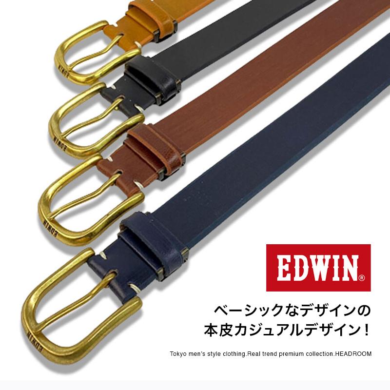 ベルト メンズ EDWIN エドウィン 本革 本皮 35mm幅 バッファローレザーベルト 黒 ブラック 牛皮 : bel500 : HEADROOM - 通販 - Yahoo!ショッピング
