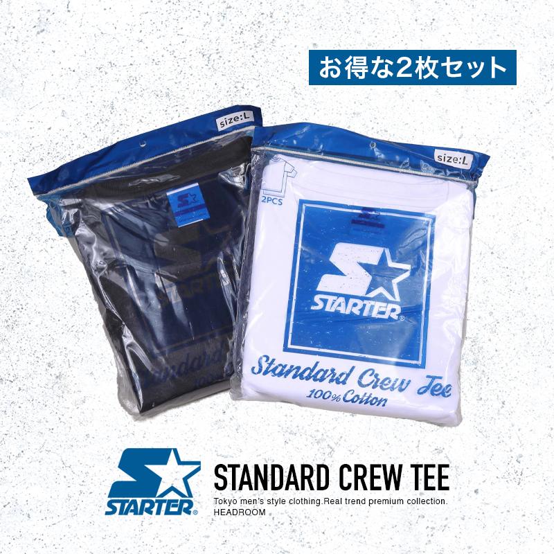 Tシャツ メンズ 半袖 スターター STARTER 2枚セットパックT コットン100 綿 白T ホワイト :inn527:HEADROOM - 通販 - Yahoo!ショッピング