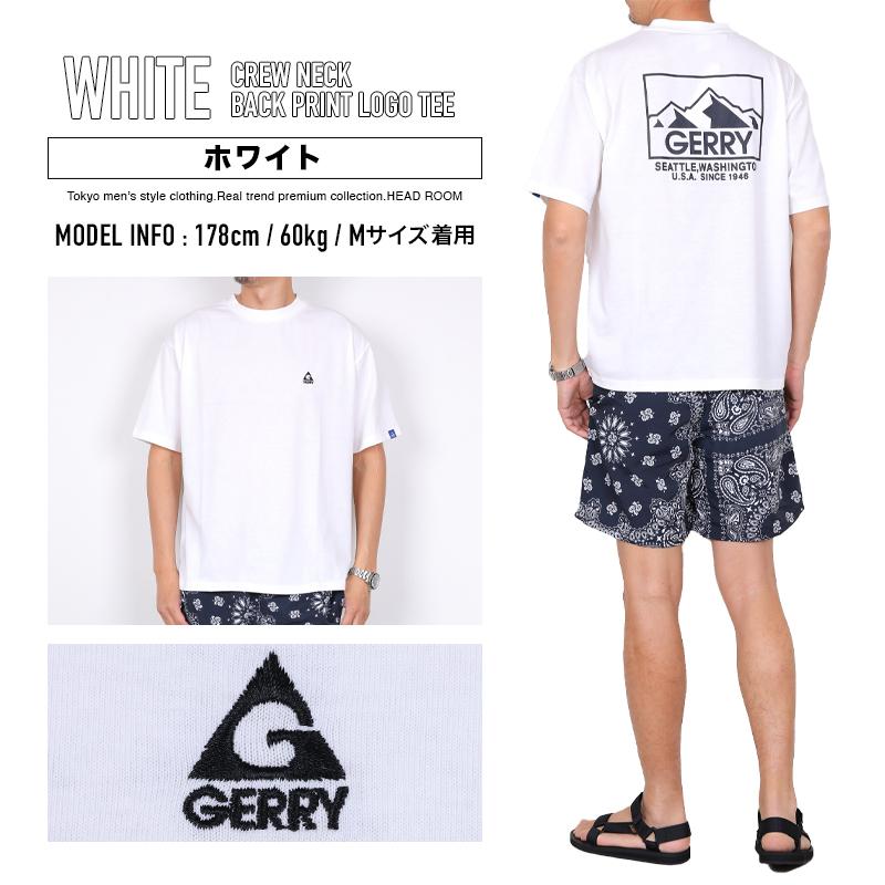 Tシャツ メンズ 半袖 GERRY ジェリー 胸ワンポイント バックプリント T シャツ : top592 : HEADROOM - 通販 - Yahoo!ショッピング