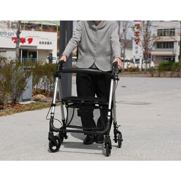 マリン商事 歩行車 Se-40044 シルバーカー おしゃれ 軽量 コンパクト 座れる 補助具 手押し車 折りたたみ 【メーカー直送品送料無料】 【代引き・同梱不可】 : Healing ...