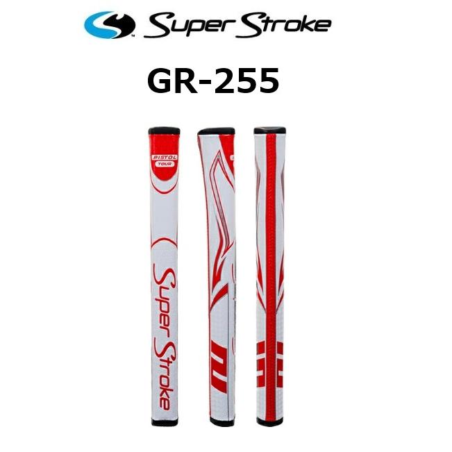 スーパーストローク Super Stroke GR-255 ホワイト/レッド（210）ゼナジー ピストルツアー パターグリップ : GOLF ...