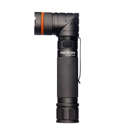 Nicron 首振り機能付き 3色LEDライト B71Pro 明るさ最大950ルーメン 内蔵USB充電池式 防水防塵IP65 ニクロン ...