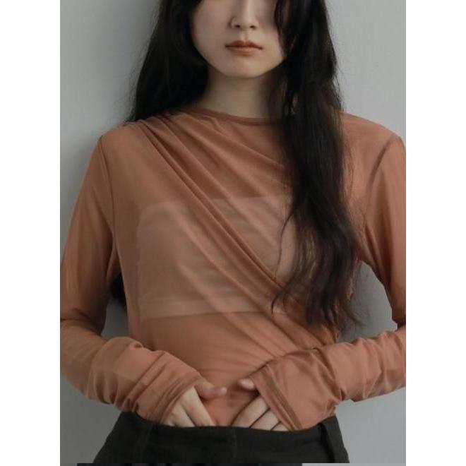 TODAYFUL (受注会~4/30 PT5倍) anuke / アンヌーク Tulle Gather Bodysuit★ 25秋冬予約 62520608 入荷予定 : 9月中旬 ...