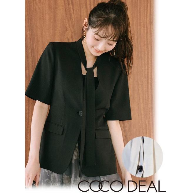 COCODEAL / ココディール ハーフスリーブボウタイジャケット 24秋冬 74514005 : 74514005 : Hearty Select Yahoo店 - 通販 - Yahoo ...