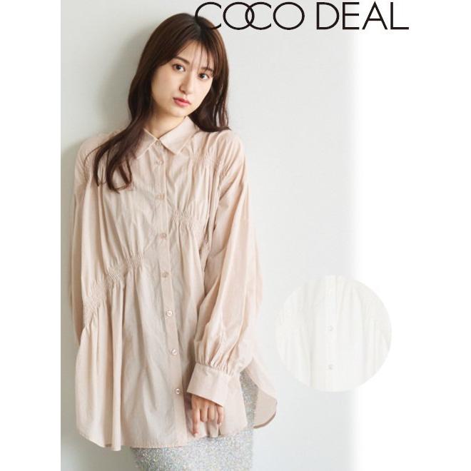 ココディール COCODEAL / シャーリングシャツブラウス 24秋冬. 74618253 : Hearty Select Yahoo店 - 通販 - Yahoo!ショッピング