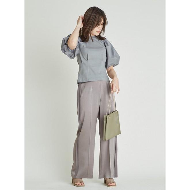 FRAY I.D / フレイアイディー バックサテンパンツ 21春夏 FRAY I.D / フレイアイディー バックサテンパンツ 21春夏
