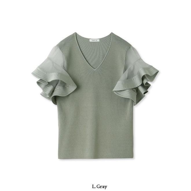 FRAY I.D / フレイアイディー ラッフルスリーブVネックプル FRAY I.D / フレイアイディー ラッフルスリーブVネックプル
