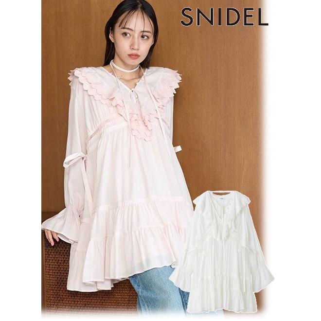 SNIDEL snidel / スナイデル コットンライクラッフルカラーチュニック 25春夏 SWFB251065 (11%OFF&PT5倍) : Hearty Select Yahoo店 ...