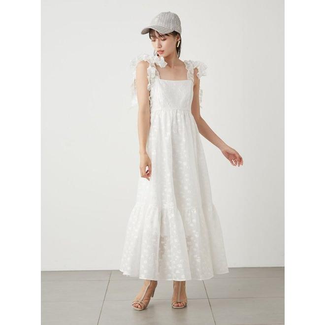 SNIDEL snidel / スナイデル 肩リボンJQキャミワンピース 24春夏 SNIDEL snidel / スナイデル 肩リボンJQキャミワンピース 24春夏