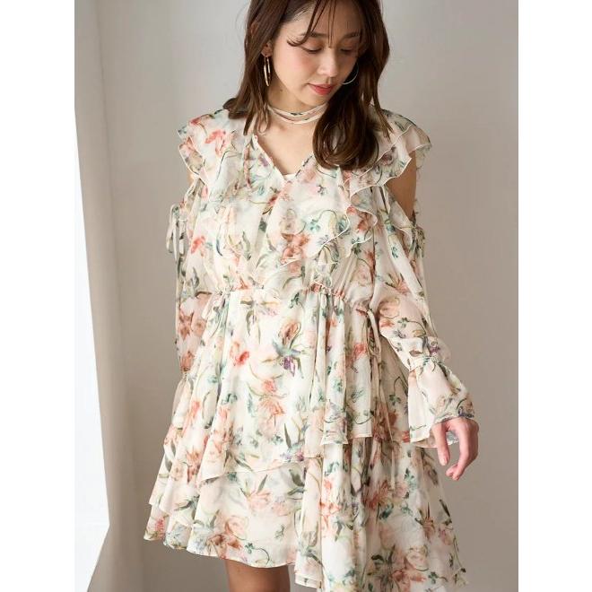 SNIDEL snidel / スナイデル Sustainaプリントフリルミニワンピース 25春夏 SWFO251069 (15%OFF&PT5倍) : Hearty Select Yahoo ...