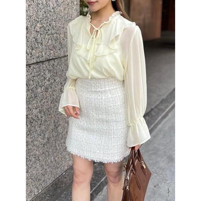 SNIDEL snidel / スナイデル サマーツイードスカショ 25春夏. SWFP252041 (11%OFF&5倍PT) : Hearty Select Yahoo店 - 通販 ...