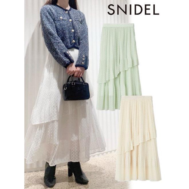 SNIDEL snidel / スナイデル シアーティアードスカート 25春夏 SWFS251197 (10%OFF&PT5倍) : Hearty Select Yahoo店 - 通販 ...