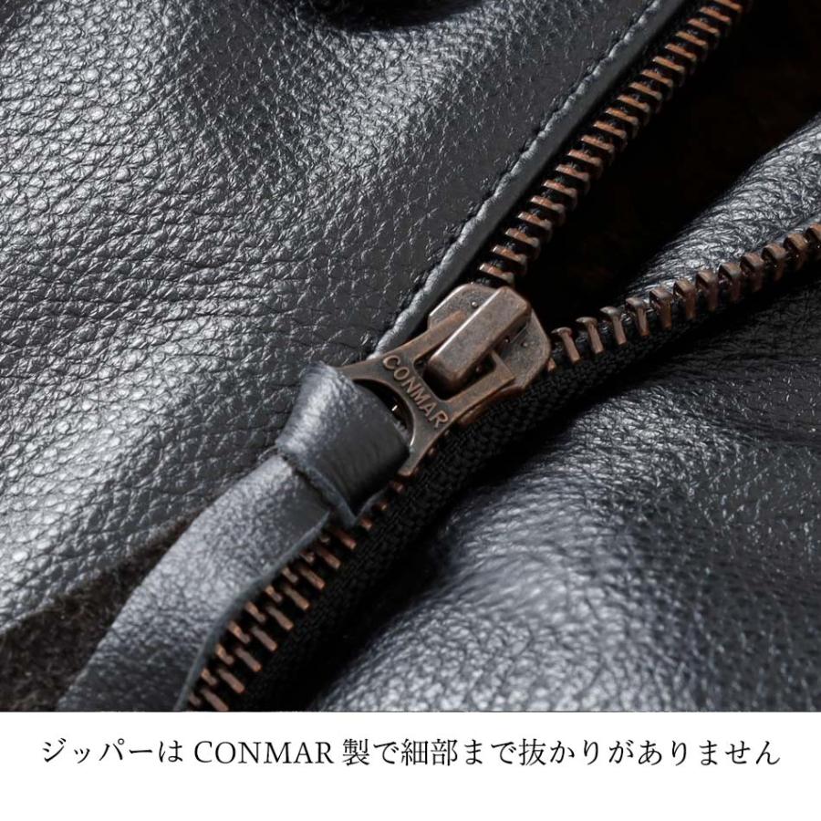 HOUSTON ヒューストン 8177 レザー N-1 デッキジャケット メンズ アウター ミリタリージャケット n1 革ジャン 皮ジャン : 8177 : HEATH.INDUSTRIAL ...