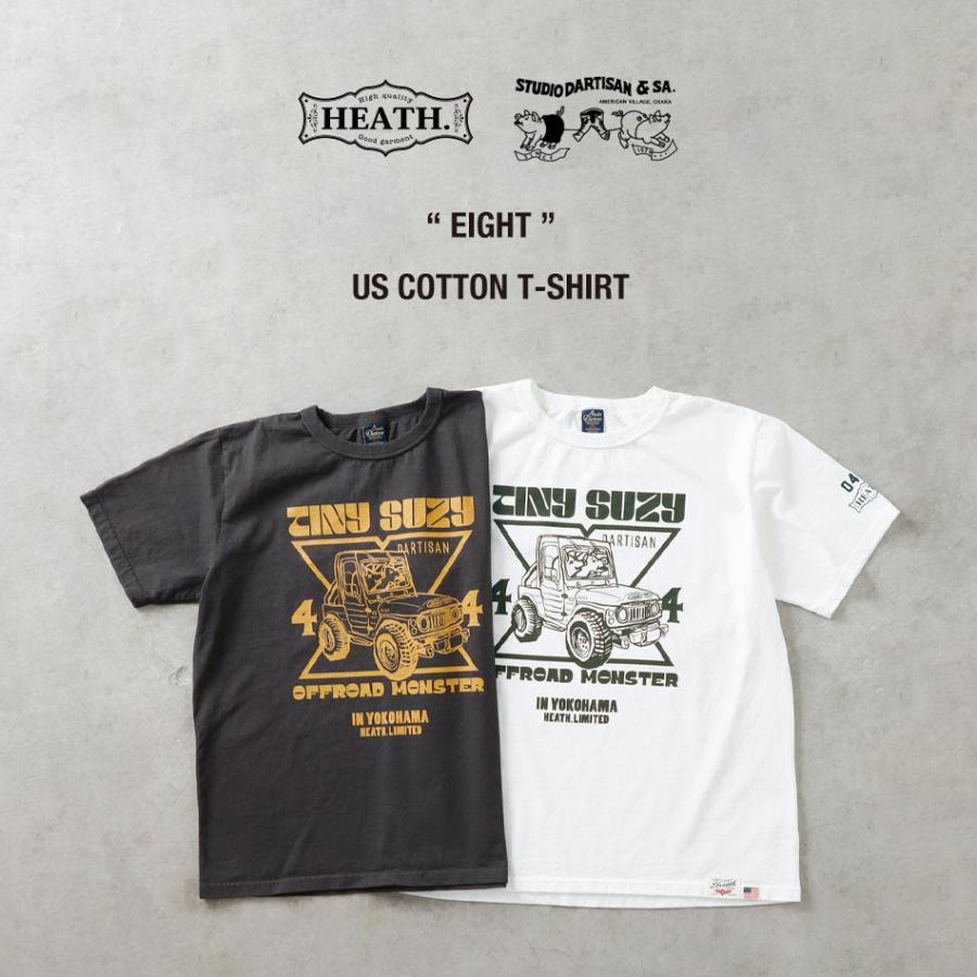 STUDIO D'ARTISAN ステュディオ・ダ・ルチザン ダルチザン Tシャツ メンズ 日本製 コラボ 限定デザイン ジムニー SJ20 ジムニー8 旧車 USAコットン : ht-083 ...