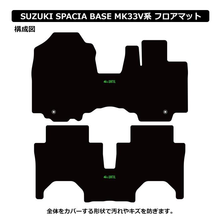 スズキ 新型 スペーシアベース MK33V 全グレード対応 SUZUKI SPACIA BASE フロアマット UNTIL LUXURY CLASS MAT 日本製 ラグジュアリークラスマット ...