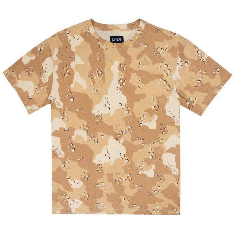 RIPNDIP（リップンディップ） Ripndip Nerm Camo All Over T-Shirt Choc Chip Camo S T ...