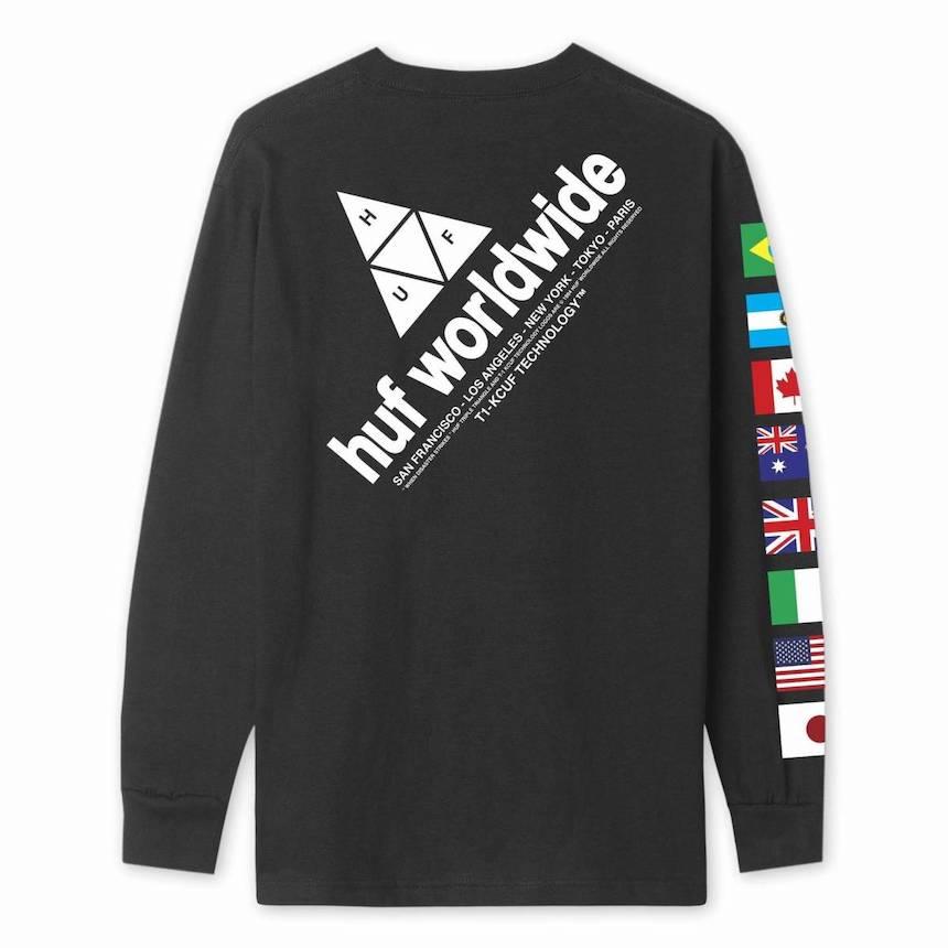 HUF Flag Union L/S T-Shirt Black M Tシャツ 送料無料 : f1775 : Hectarz - 通販 - Yahoo!ショッピング