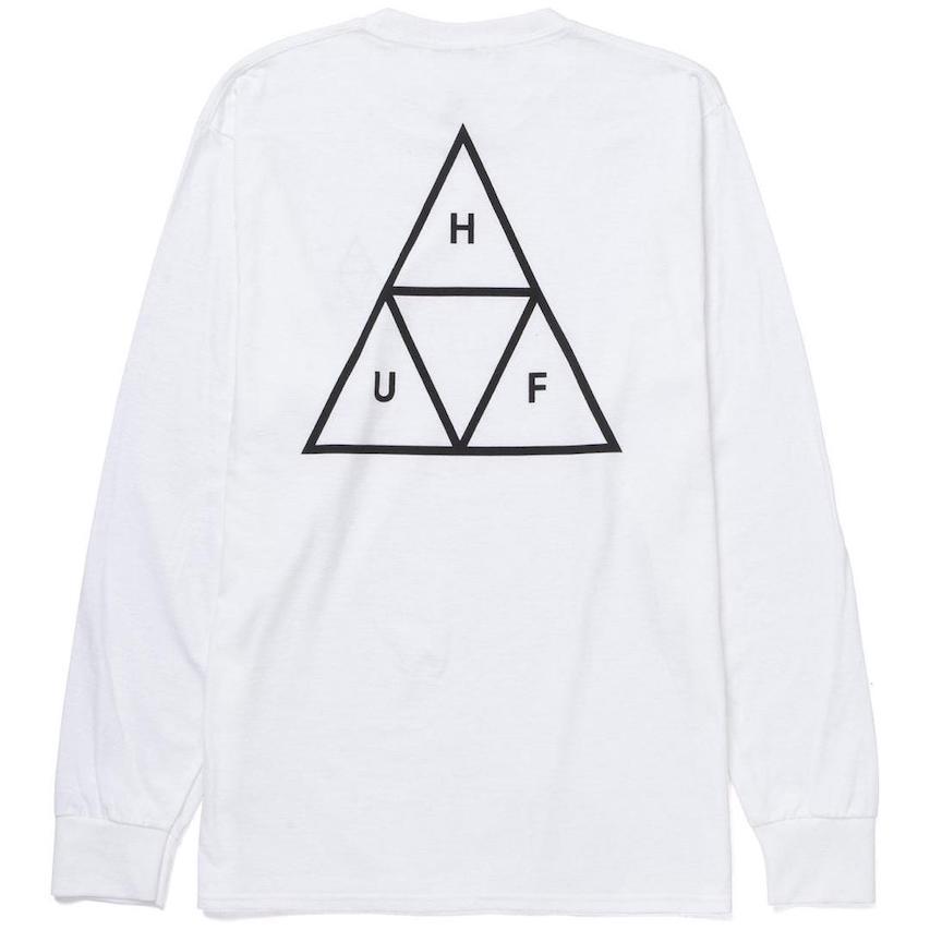 HUF Essential Triple Triangle L/S T-Shirt White XL Tシャツ 送料無料 :g2077:Hectarz - 通販 - Yahoo!ショッピング