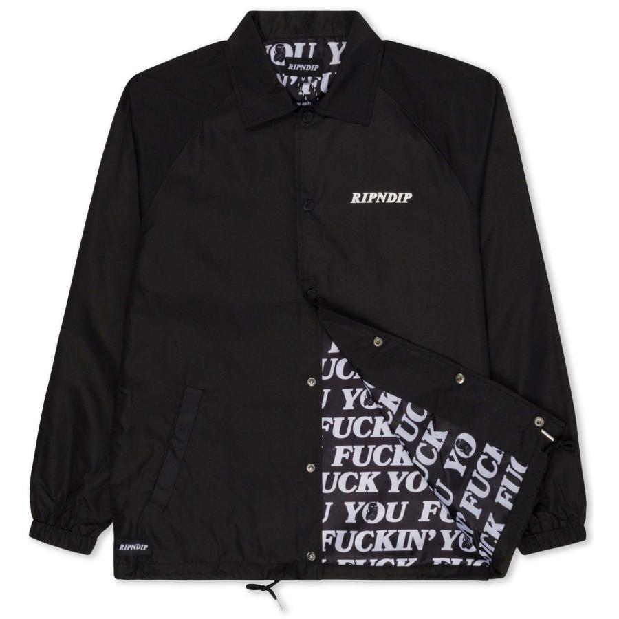 RIPNDIP Ripndip Fuckin Fuck Coaches Jacket Black XL コーチジャケット 送料無料 : Hectarz - 通販 - Yahoo!ショッピング
