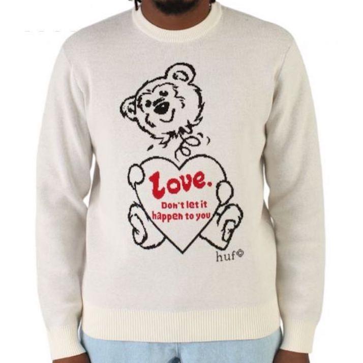 HUF Bad News Crewneck Sweater Bone L セーター 送料無料 : Hectarz - 通販 - Yahoo!ショッピング