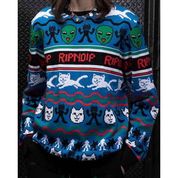RIPNDIP（リップンディップ） Ripndip Jolly Holiday Knit Sweater Multi XL セーター 送料無料 ...