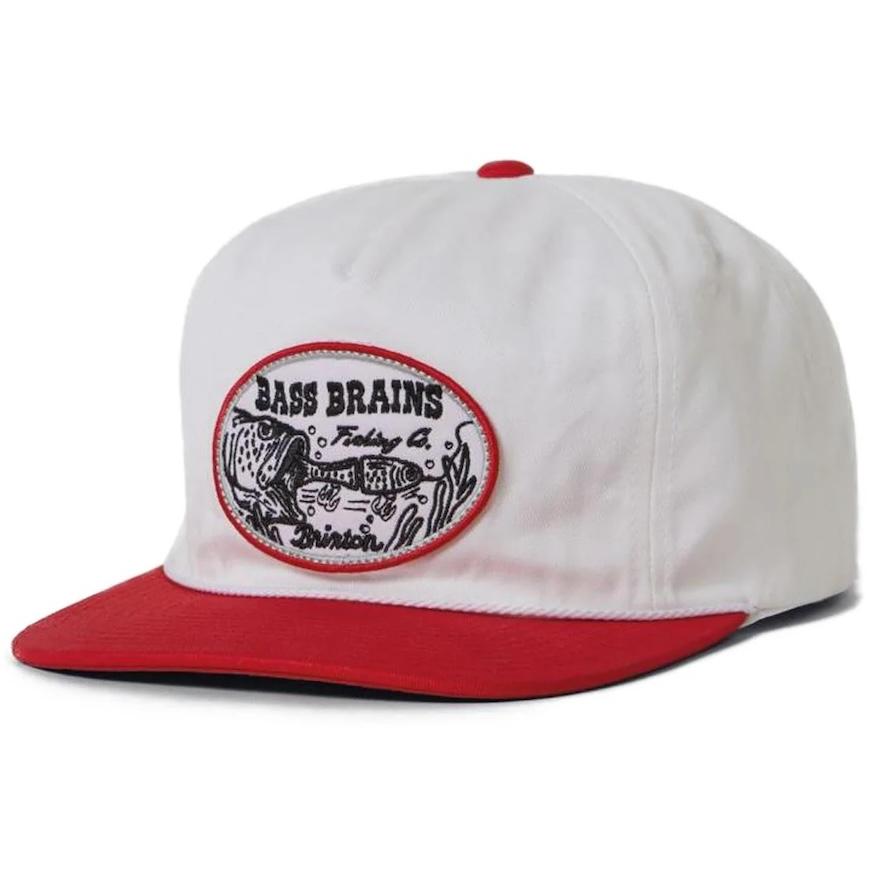 BRIXTON Brixton Bass Brains Swim HP Snapback Hat Cap White/Red キャップ 送料 ...