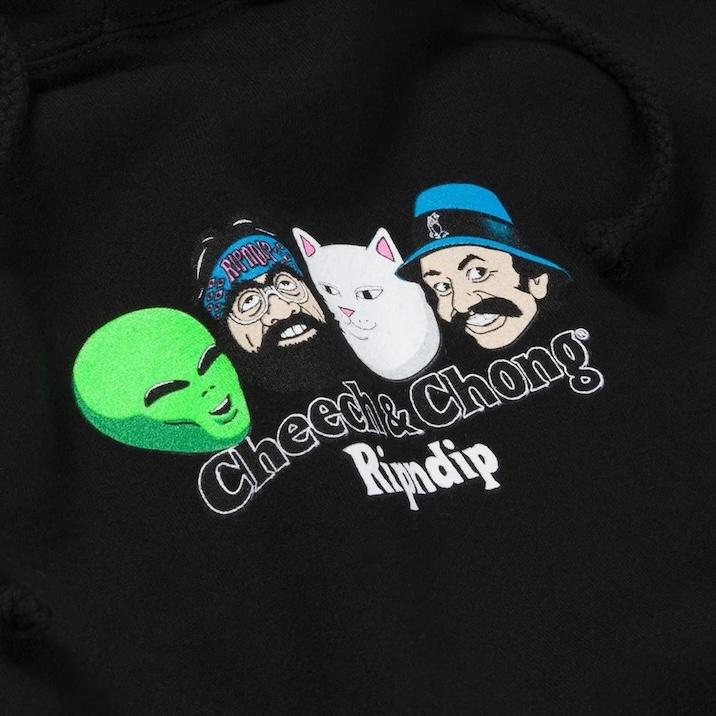 RIPNDIP Ripndip Cheech And Chong Smoke One Pullover Hoodie Black S パーカー ...