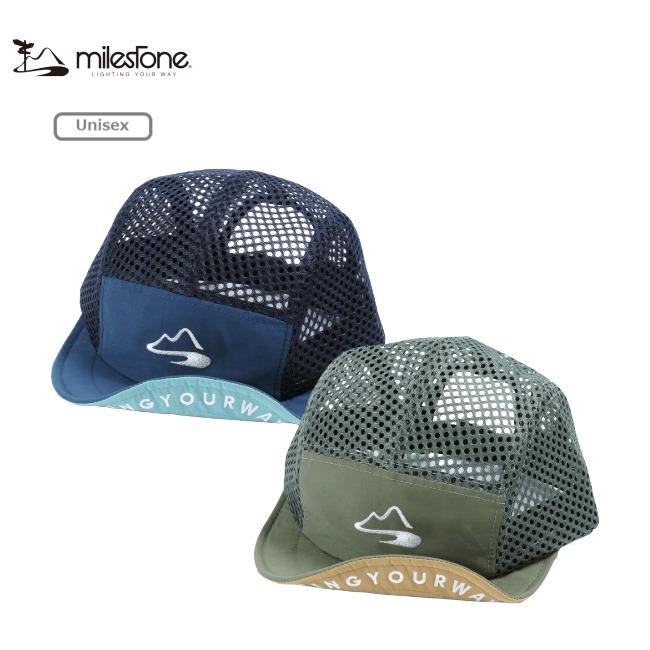 milestone マイルストーン オリジナルキャップ original cap MSC-024 帽子 キャップ 軽量 ランニング トレラン ...