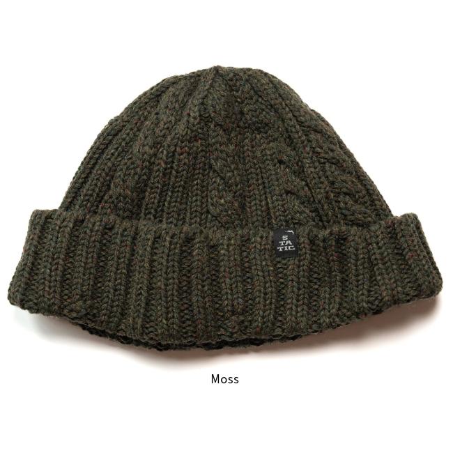 スタティック STATIC リウール ニットキャップ RE WOOL KNIT CAP ニット帽 ウール 帽子 キャップ 44901 ...