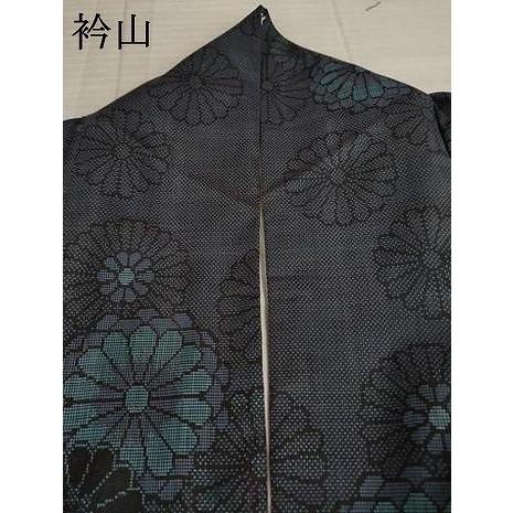 平和屋着物○本場大島紬 一元7マルキ 花尽くし 正絹 逸品 AAAZ4962ck