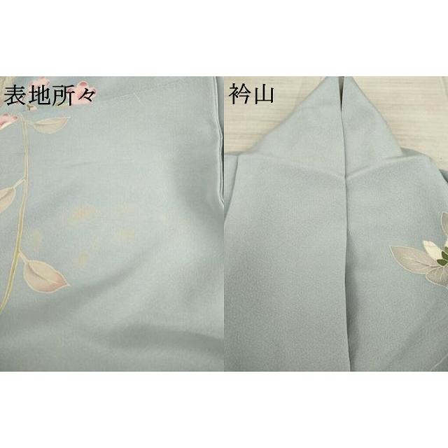 平和屋着物○本加賀友禅作家 藤村建雄 訪問着 山茶花に桜 暈し染め