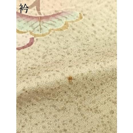 平和屋着物○訪問着 友禅 作家物 駒刺繍 扇面花文 暈し