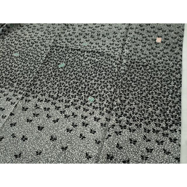 平和屋着物○訪問着 作家物 舞蝶文 黒地 正絹 逸品 CAAS7545yc