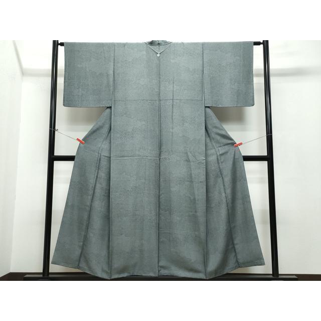 平和屋着物○大変加工の良い総絞り小紋 黒地 正絹 逸品 AAAV7543zg 平和