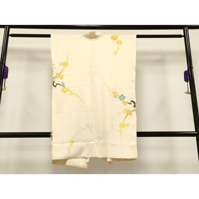 平和屋着物＃袖無し道中着 枝花文 ロング丈 正絹 逸品 CAAT5706id