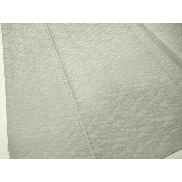 平和屋着物▽上質な色無地 単衣 エ霞地紋 青磁鼠色