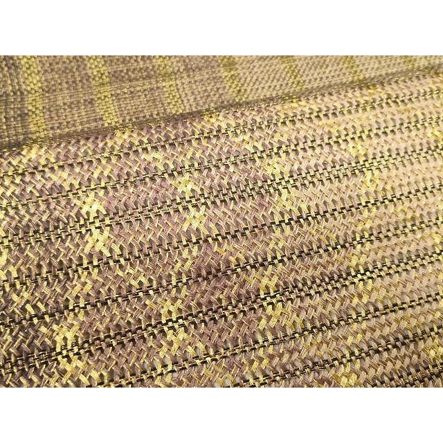 平和屋着物＊夏物 六通柄 本袋帯 夏虫草葉文 銀糸 正絹 逸品 DAAZ4034cm