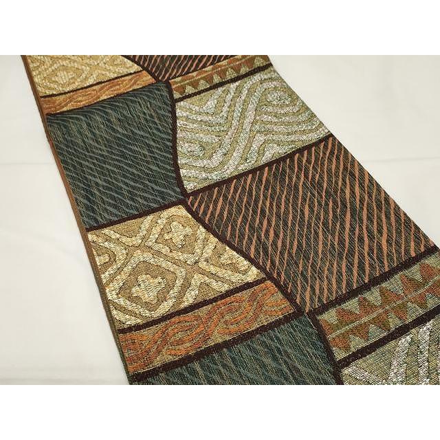 平和屋着物○六通柄袋帯 唐織 器物吉祥文 金糸 正絹 逸品 CABB0530hy