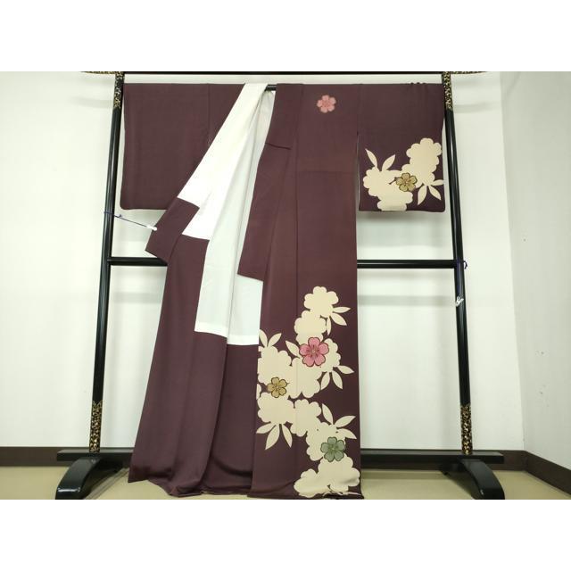 平和屋着物○訪問着 舞桜 シルエット 金彩 ロング丈 正絹 逸品 DAAX4667ps