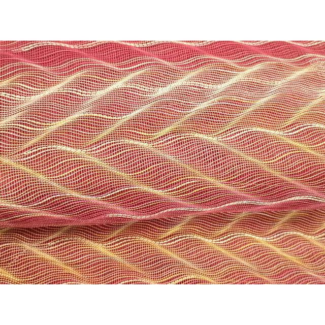 平和屋着物○九寸名古屋帯 横段群鳥草葉文 正絹 逸品 DABA0574cm