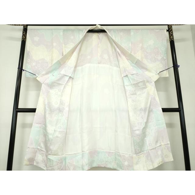 平和屋着物＊夏物 長襦袢 絽 胡粉色 洗える着物 AABC3405jd