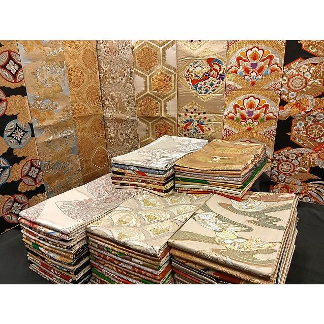 平和屋着物□袋帯 西陣 まとめて100点 鶴 孔雀 鴛鴦 尾長鳥 人物 蝶