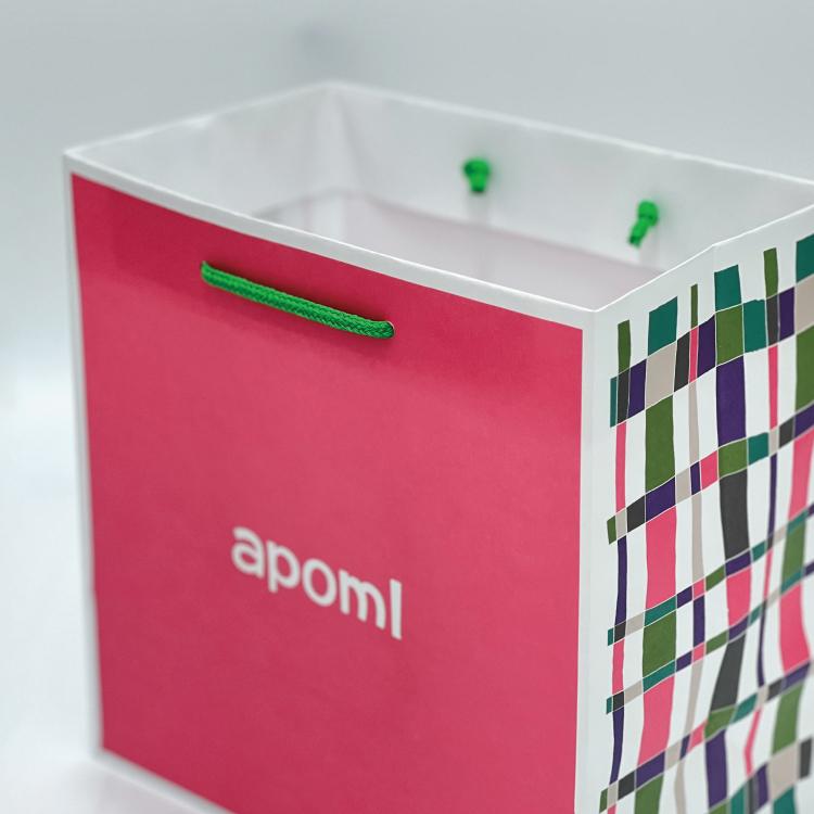 紙袋 ギフトバッグ / アポンオリジナルショッパー Sサイズ / かわいい プレゼント 贈り物 手土産 apoml : apoml-shopper-1 : 町の小さな雑貨屋さんアポン ...