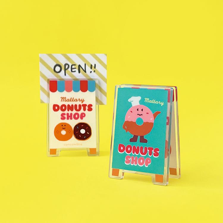 DECOLE コンコンブル 新作 | 10月／上旬 ドーナツショップ ドーナツ屋さんの看板クリップ 2025 DONUTS アクリル クリップ デコレ アポン : 町の小さな雑貨屋さんアポン ...