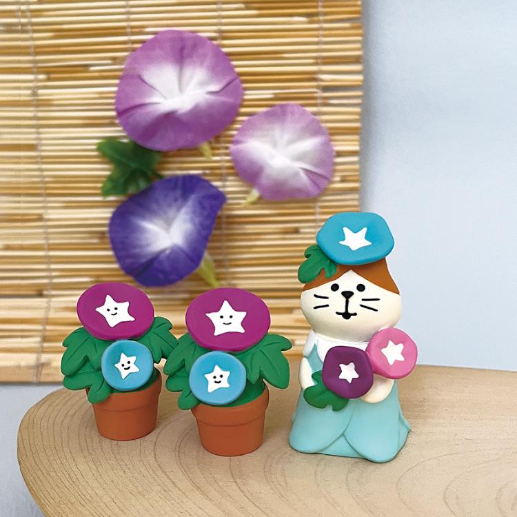 DECOLE デコレ コンコンブル / フラワーにゃんこ あさがお 2024 まったり夏すずみ concombre 置き物 : 町の小さな雑貨屋さんアポン apoml - 通販 - Yahoo ...