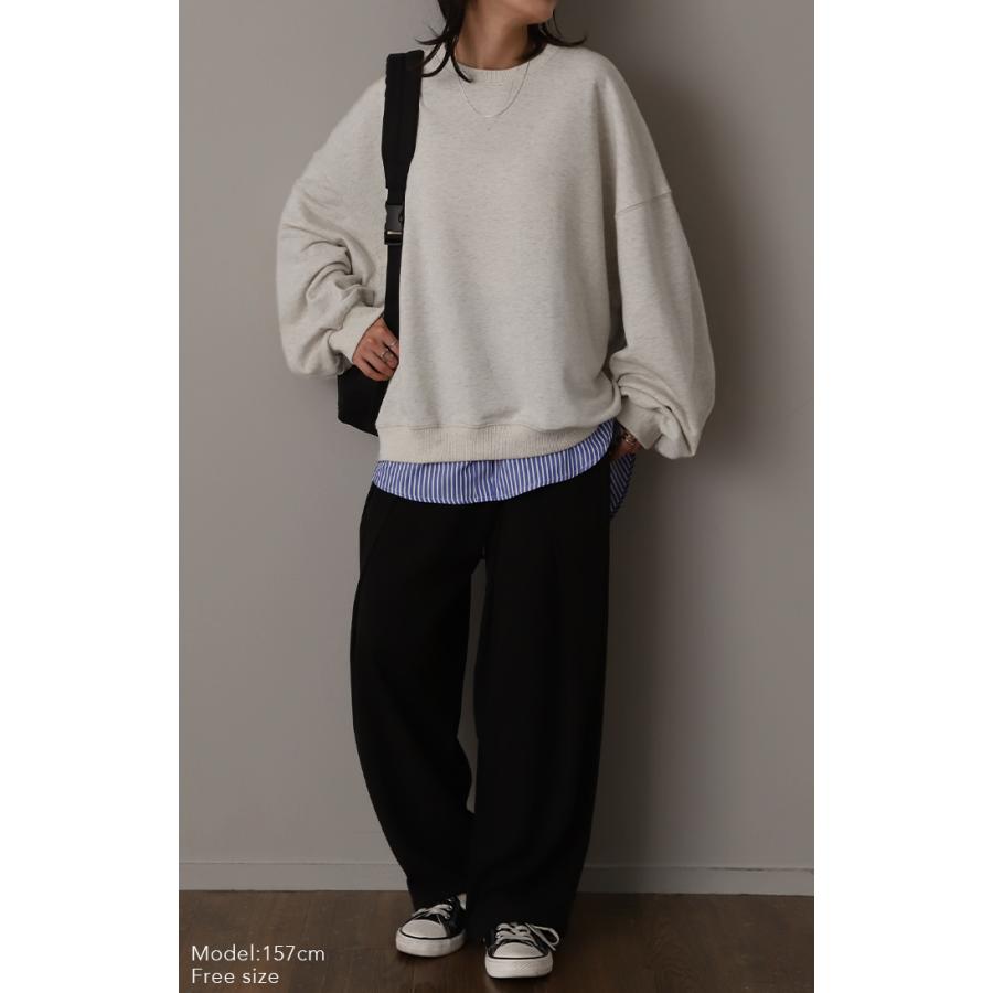スウェット レディース トップス トレーナー バルーン袖 無地 長袖 オーバーサイズ ぽわん袖 :d080:HUG.U(ハグユー) - 通販 - Yahoo!ショッピング