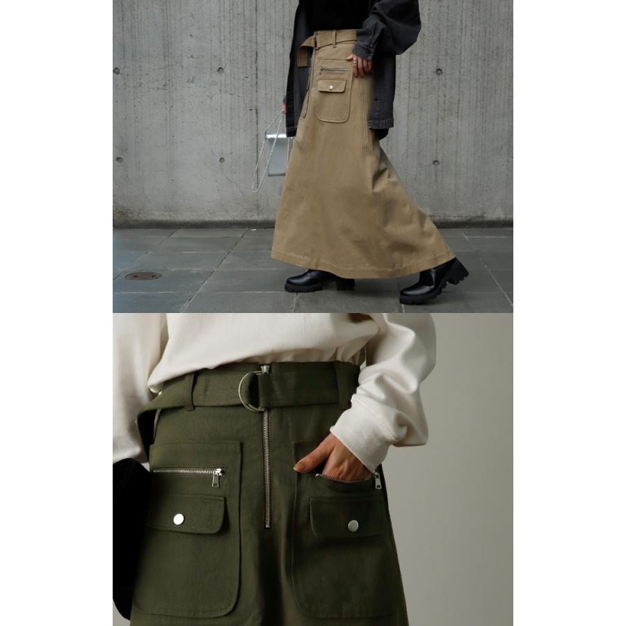 スカート ポケット チノスカート Aラインスカート レディース ベルト ボトムス :d256:HUG.U(ハグユー) - 通販 - Yahoo!ショッピング