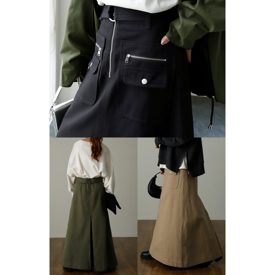 スカート ポケット チノスカート Aラインスカート レディース ベルト ボトムス :d256:HUG.U(ハグユー) - 通販 - Yahoo!ショッピング