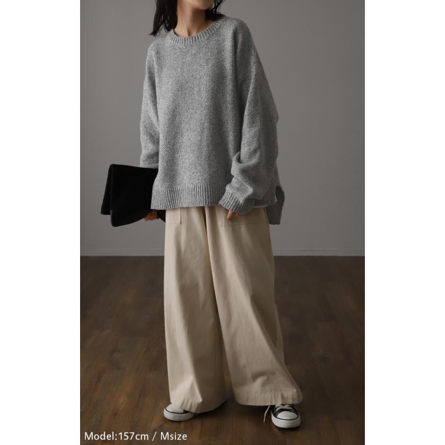 HUG.U ニット プルオーバー レディース セーター トップス 長袖 チクチクしない 肉厚 温かい 体型カバー ゆったり タイムセールSW2 : HUG.U(ハグユー) - 通販 ...