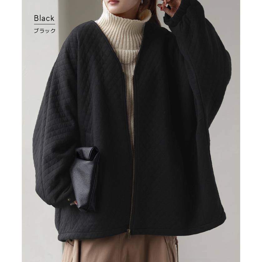 HUG.U ジャケット キルティング ドルマン レディース ロング HUG.U ジャケット キルティング ドルマン レディース ロング